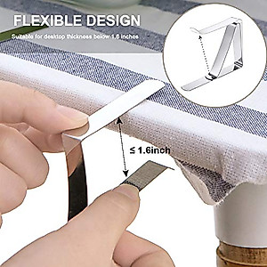 Tablecloth Clips 30 Packs Table Cloth Holder Clips,Stainless Steel Outdoor Table Cloths Clips For Picnic Tables,Folding Tables,Clamps For Outdoor Tablecloths,Picnic Table Cover Clips For Party Wedding