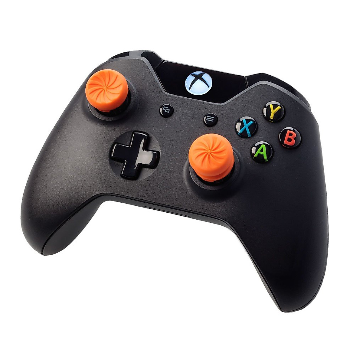 KontrolFreek FPS Freek Vortex for Xbox One and Xbox Series X Controller | Performance Thumbsticks | 1 High-Rise Convex, 1 Mid-Rise Concave | Orange