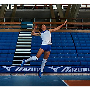 Mizuno 2 Wave Luminous Women's Volleyball Shoe 10, Black/White