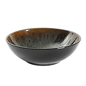 Gibson Elite Kyoto Double Bowl Dinnerware Set, Service for 4 (16pcs), Teal