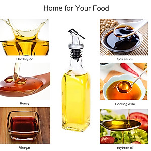 Accguan Oil Dispenser,6oz Leakproof Olive Oil Dispenser,Set with Sticker and Pen,Suitable for Storing Olive Oil, Vinegar and Other Liquids (30 PCS)