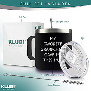 Papa Gifts Grandpa Mug – Coffee Tumbler Mug 14oz - Funny and Unique Gift Idea from Grandchildren, Granddaughter, Grandkids, Grandson, Cool, Birthday, Best, Fathers Day, Retirement