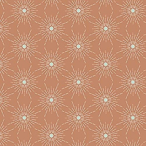 Art Gallery Fabrics Art Gallery Enchanted Voyage North Star Shine Fabric, Orange