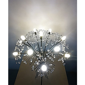 G9 2W LED Bulb Mini Globe Crystal Light (20W Equivalent) Glass Cob Decorative Light Bulb G9 Bi Pin Ceramics Base for Home Lighting Ceiling Light Dimmable 360 Angle Beam Cool White AC110V 6 Pack