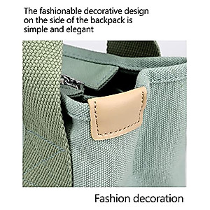 Women Fashion Canvas Bag Tote Bag Storage Bag Multi-Pocket Tote Bag Large Capacity Crossbody Bag