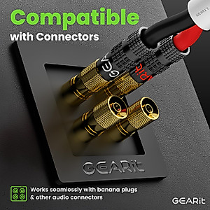 GearIT 12/2 Speaker Wire (50 Feet) 12AWG Gauge - in Wall Audio Speaker Wire Cable / CL2 Rated / 2 Conductors - OFC Oxygen-Free Copper, White 50ft