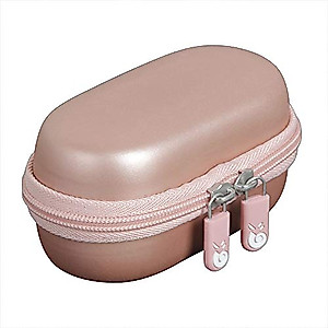 Hermitshell Hard Travel Case for TOZO T10 TWS Bluetooth 5.0 Earbuds True Wireless Stereo Headphones (Rose Gold)