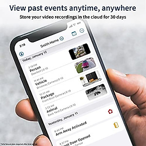 Arlo Essential Wired Video Doorbell - HD Video, 180° View, Night Vision, 2 Way Audio, Black - AVD1001B