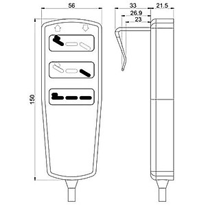Full Electric hospital bed hand control Handset, Full Electric Pendant Controller for Homecare Bed,Lift Chair Recliner Sofa,Standard Institutional/Hospital Bed,Massage Cosmetic Bed Inflatable Bed