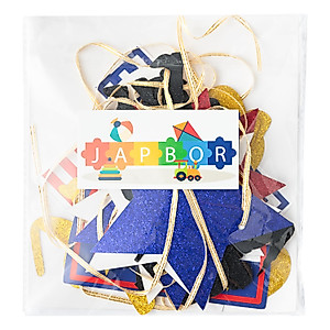 JAPBOR 2Pcs Gold Glitter Thank You Veterans Banner, Memorial Day Patriotic Veterans Day Party Decorations, Glitter Red White Blue Stars Soldiers Veterans Sign Decor Supplies for Home Background Wall