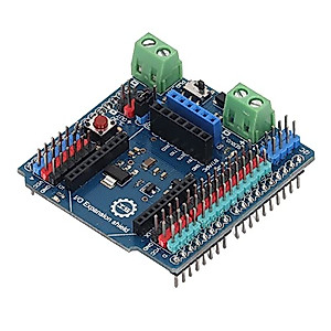 Sensor Expansion Module, Sensor Expansion Board 3.3V 5V 3P 14 Digital 6 Analog Ports Practical Plug and Play Support External Power Supply for DIY