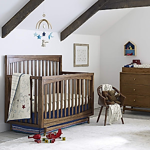 ED Ellen DeGeneres Doodle Dog - Woven Felt Storage Bin with Handles, Navy, Navy