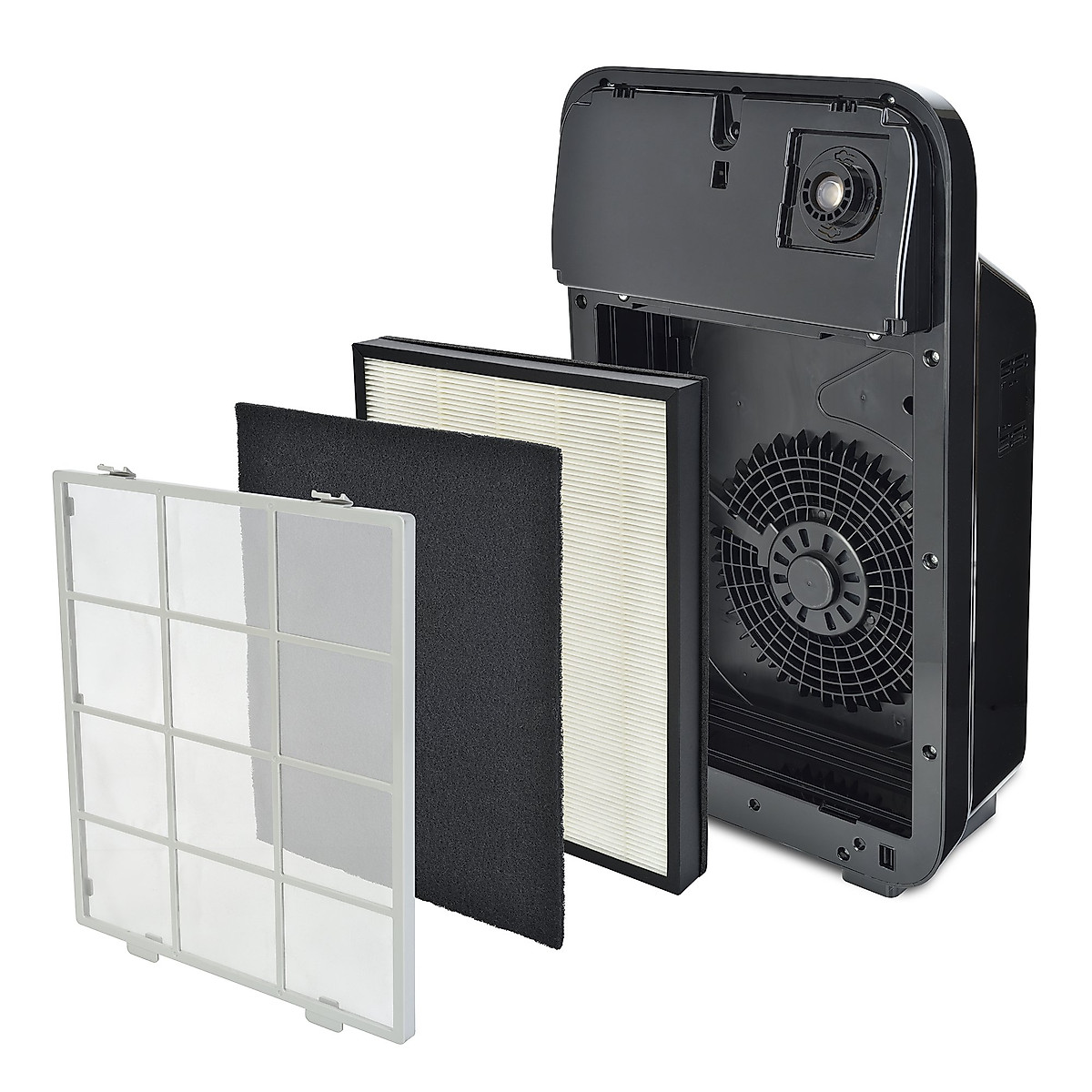 Brondell PHF-11 Woven Carbon and HEPA Filter Replacement Pack for Halo Air Purifiers, Lasts Up to 12 Months