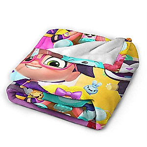 Soft Flannel Blankets Throw Bedding Room Decor Blanket for Bed Sofa Air Conditioning Blankets50 X40