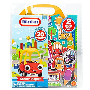Repositionable Little Tikes Sticker Playset – Car & Truck Stickers for Kids Ages 3+