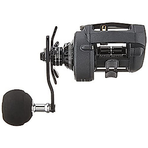 Okuma Komodo SS Large Capacity Low Profile Baitcaster, KDS-463P, 130 yds-30LB, Power Handle , Grey