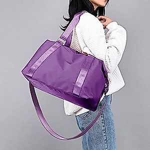 SMITH SURSEE Weenkender Bags for Women Men Travel Duffel Bag Sport Gym Bag with Wet Pocket Overnight Bag Carry on Bag for Airline Travel Tote Bags with Trolley Sleeve, Medium