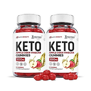 Justified Laboratories (2 Pack) Rapid Results Keto ACV Gummies 1000MG with Pomegranate Juice Beet Root B12 120 Gummys