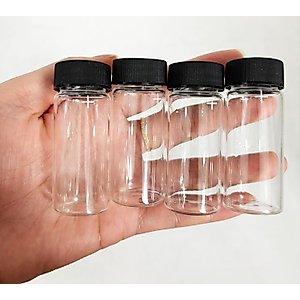 YFYIQI Turbidimeter Solution Bottles for SGZ-B Series Turbidity Meter with 4 Empty 25 * 60mm Glass Sample Bottles