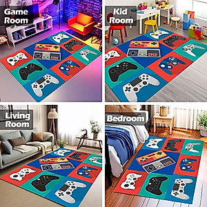 Osimiccp Gaming Rug for Boys Room Size 5'x7',Non-Slip Gamer Room Decor for Boys,Gamer Rug for Boys Room and Bedroom Living Room