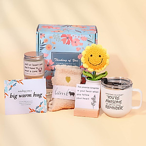 Get Well Gifts for Women-7 Pcs Surgery Recovery Gifts for Man Mom Teenage, Get Well Soon Gift Baskets After Surgery, Cheer Up Gifts, Feel Better Gifts for Sick Friend, Get Better Soon Care Package