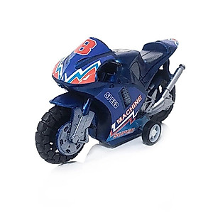 DIEWU Plastic Motorcycle Model Fun Toys for Kids Boys, Small Motorbike Ornaments Toy for Toddler(1 Pcs Random Color)