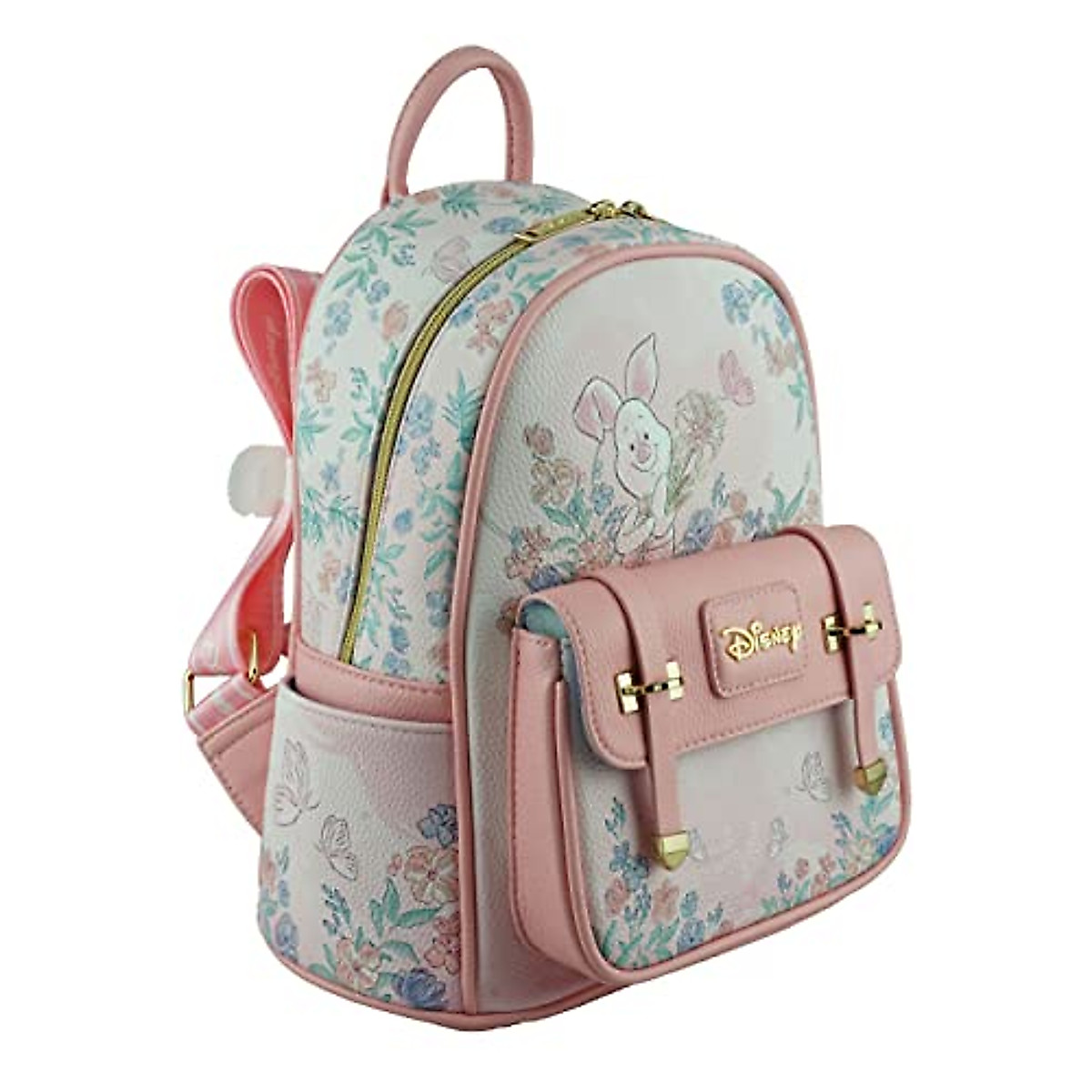 Wondapop Disney Winnie the Pooh Piglet 11" Vegan Leather Fashion Mini Backpack