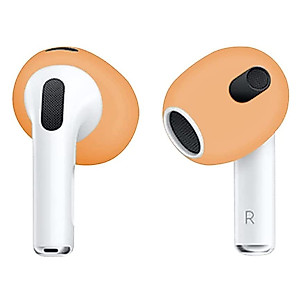 Rqker Fit in Case Ear Tips Compatible with AirPods 3 2021 3rd Gen, 9 Pairs Ultra Thin Soft Silicone Eartips Earbuds Dustproof Cover Fit in Charging Case Compatible with AirPods 3, 9 Pairs 9 Colors