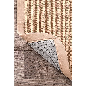 nuLOOM Laurel Machine Woven Jute Area Rug, 3' x 5', Beige