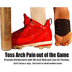 FOOTS LOVE Plantar Fasciitis Gel Cushioned Arch & Heel Support Sleeves. Orthotics to Lift & Relaxes Nerves featuing Cooling Air Pockets. For Men And Women