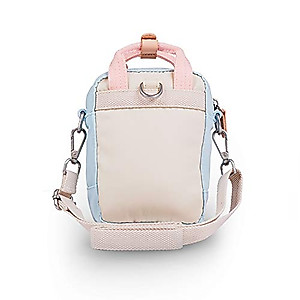 Doughnut Macaroon Crossbody Bag Tiny Multi Color 1L Women Girl Casual Crossbody Cell Phone Bag Purse Handbag (Cream x Iceberg x Sakura)