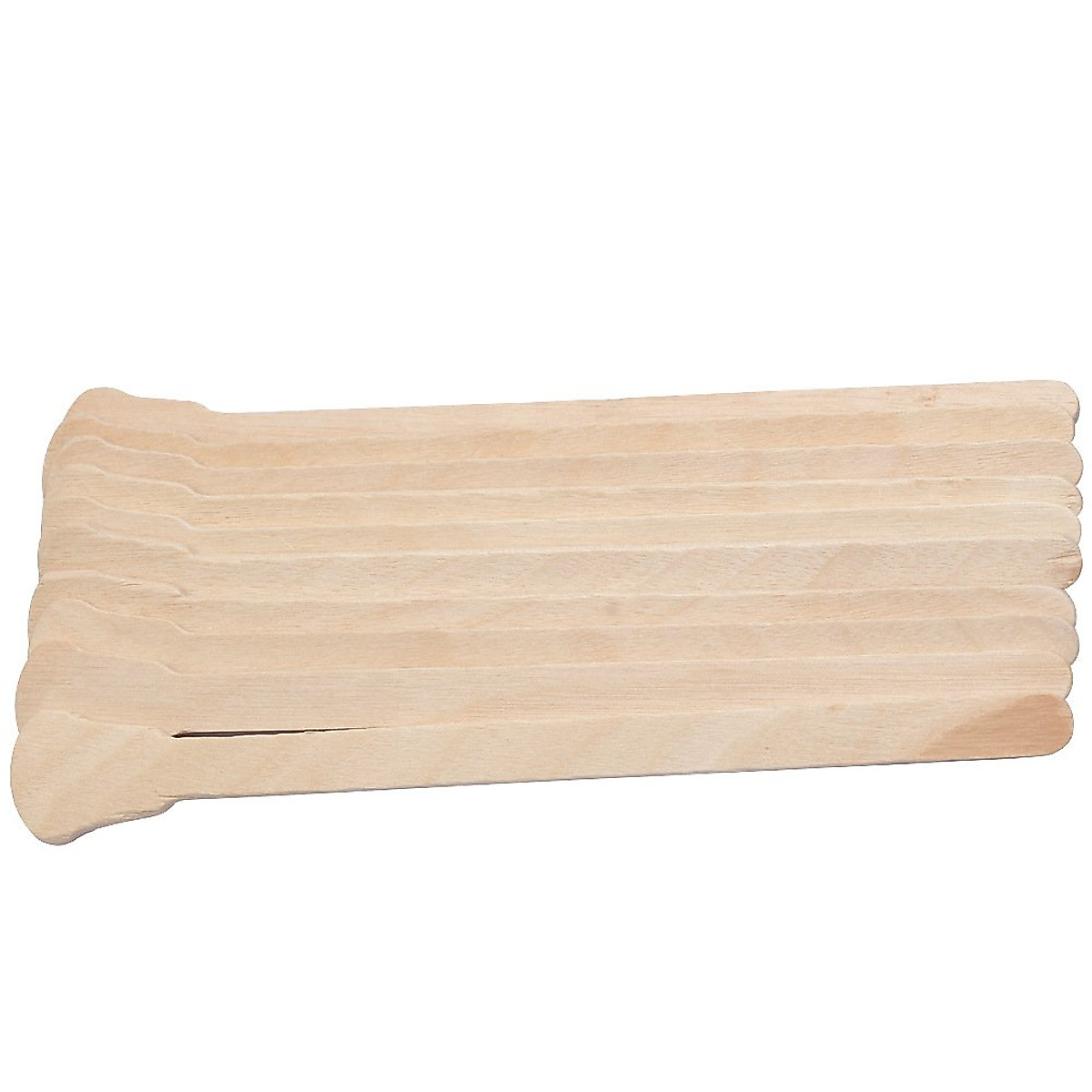 Fodattm 100PCS Wood Wax Applicator Sticks Spatulas for Eyebrow Nose Hair Removal Ice Cream and Mask Sticks Applicator
