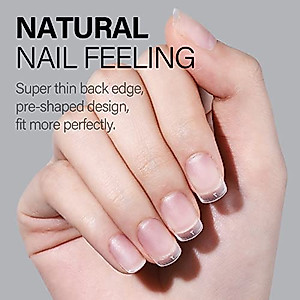 AILLSA Extra Short Square Nail Tips - Upgraded Matte Squoval Soft Gel Full Cover Nail Tips No Filed, Pre-shaped Acrylic False Gelly Nail Tips for DIY Press On Nails 240 PCS 15 Sizes With Gift Box