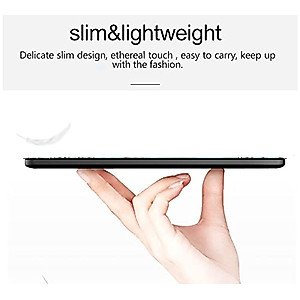 Case Fits Kindle Paperwhite 10Th Generation 2018 Released Ebook Reader Covers Pu Leather Smart Cover with Auto Wake/Sleep Cases for Kindle Paperwhite 4, Watercolor Blue and White Abstract Print, As S