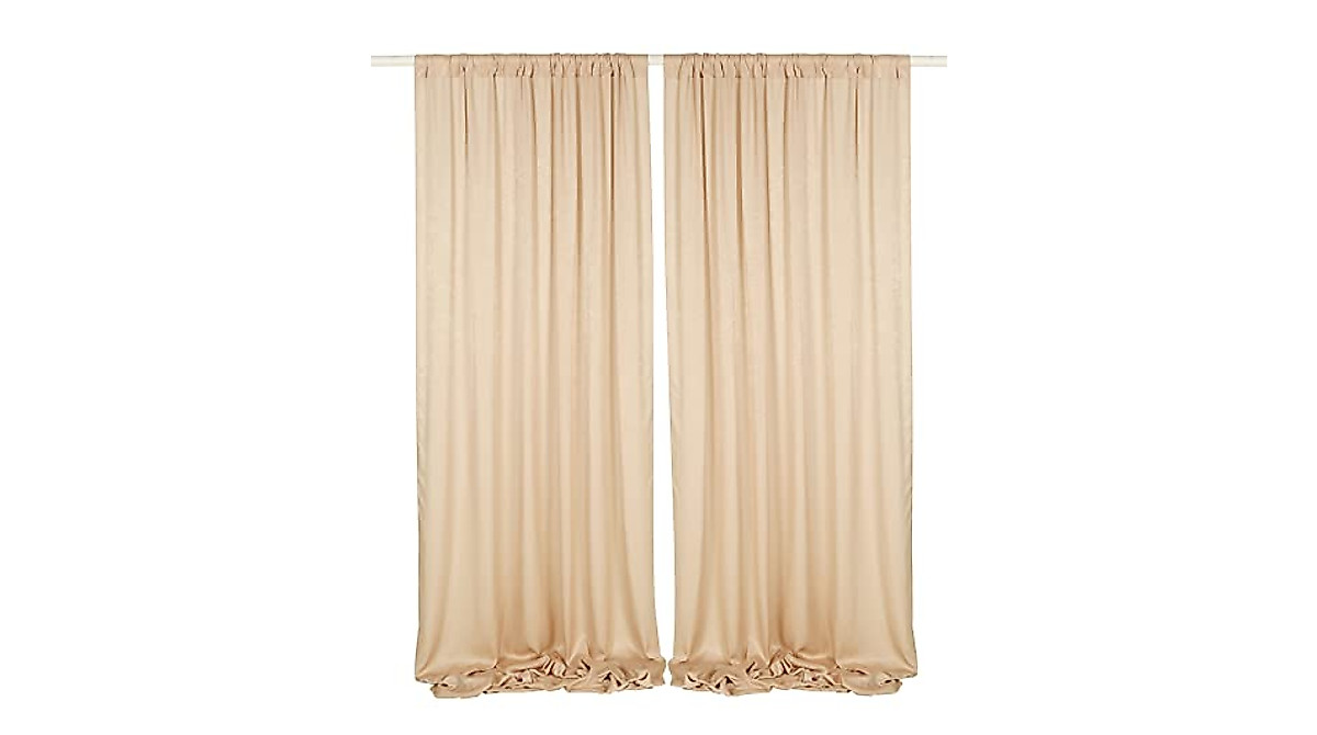Beige Velvet Wedding Backdrop - 4.8x10 Feet Panels
