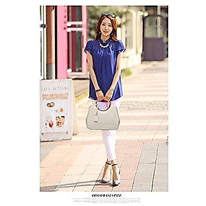 Women's Clutch Bag Chic Tote Handbag Shoulder Bag Solid Color Crossbody Bag