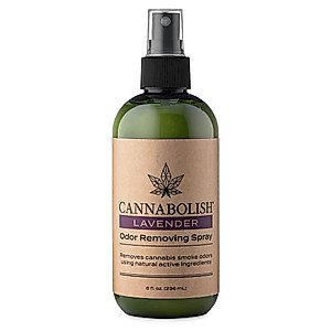 Cannabolish Lavender Smoke Odor Eliminator Spray and Air Freshener, 8 fl. oz, Natural Ingredients