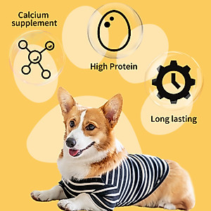 ASMPET Dog Treats Chicken Wrapped Beef Cartilage Dog Treats Long Lasting High Calcium Chewy Dog Soft Bone Non-Rawhide Puppy Treat Twist Sticks Rich in Protein for Small Medium Large Dogs