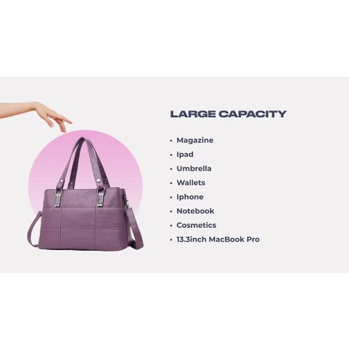 Paradis Maroon Handbags for Women - Work Tote Bags for Women - Handbags for Women Shoulder Bags - Ladies Handbags - Large Handbags for Women - Women Bags fashion Business Bag for Women