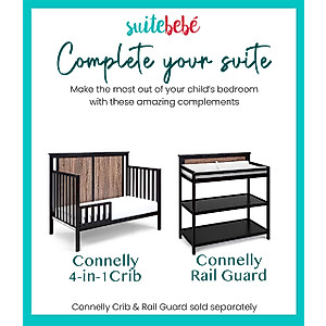 Suite Bebe Connelly Crib to Conversion Kit Only Adjustable in Quick Ship, Black