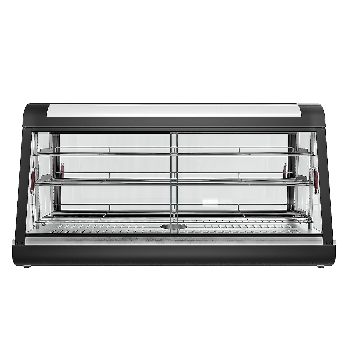 Countertop Food Warmer,48" Three Tier Commercial Warmers for Food Display, Glass case, with LED Lighting Removable Shelves Pastry for Buffet Restaurant