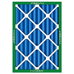 Filterbuy 20x25x4 Air Filter MERV 13 Optimal Defense (2-Pack), Pleated HVAC AC Furnace Air Filters Replacement (Actual Size: 19.50 x 24.50 x 3.63 Inches)