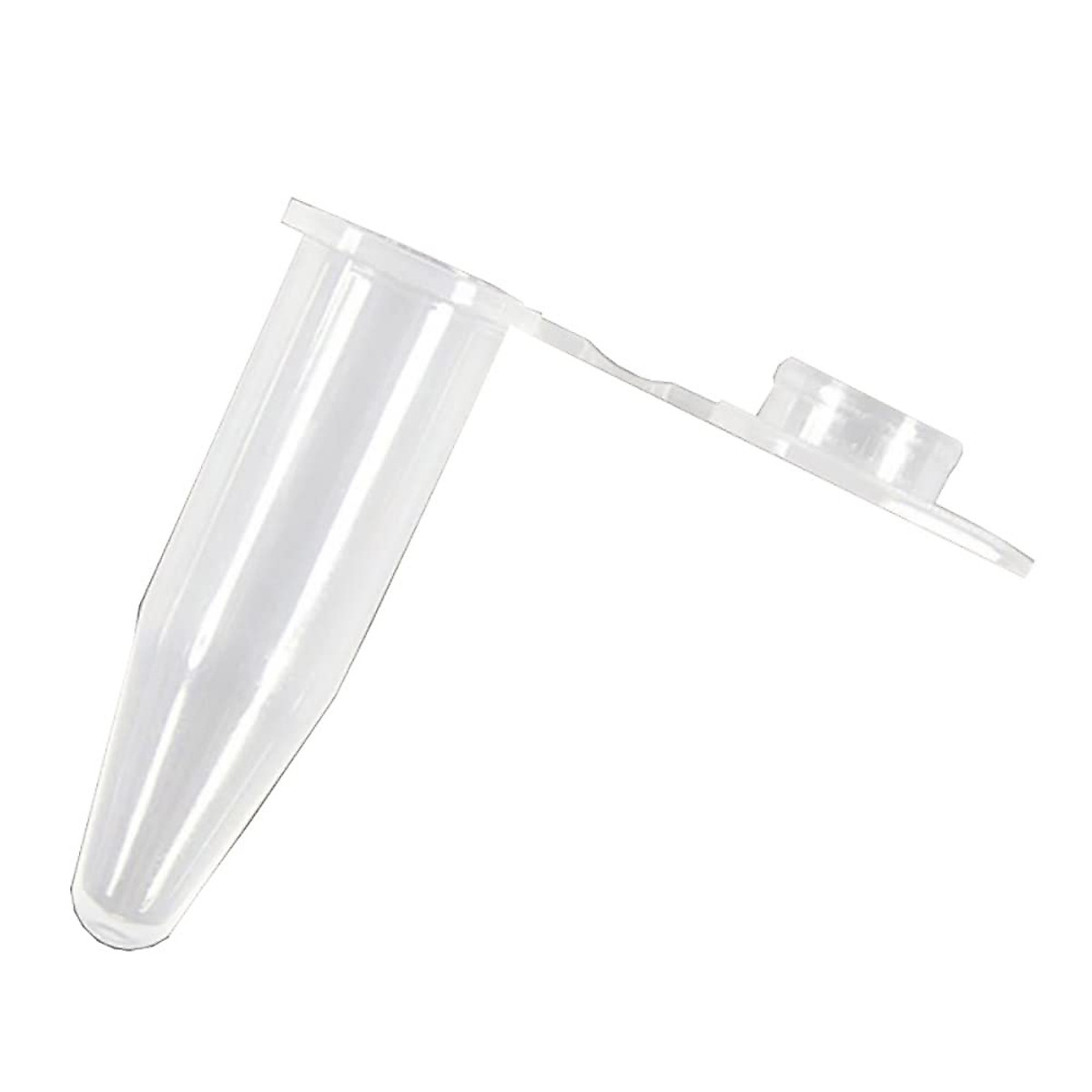 UUYYEO 500 Pcs 0.2 ml Plastic Microcentrifuge Tubes Clear Mini Mirco Test Tubes Snap Cap Tube Test Vials with Lids