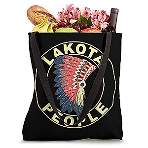 Lakota People Headdress Proud Native American Lakota Nation Tote Bag