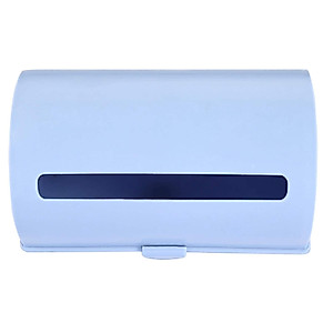 3 Colors Back Organizer Rack Adhesive Wall Mount Trash Garbage Plastic Bag Storage Box Plastic Bag Dispenser (Blue)