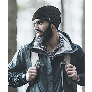 Ultra Soft Beanie for Men & Women - Warm, Comfortable & Stylish - Cozy Ribbed Knit Black