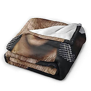 Nicolas Cage Soft and Comfortable Warm Throw Blanket Beach Blanket Picnic Blanket Fleece Blankets for Sofa,Office Bed car Camp Couch (50"x40")
