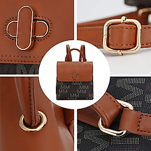 MKF Collection Travel Backpack for Women, Vegan Leather Carry on Backpack Top-Handle Ladies Fashion Bookbag