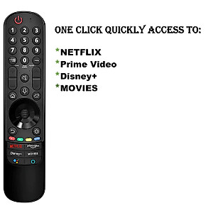 Magic Remote Control for LG TVs, Universal Remote Replacement for LG LED OLED LCD 4K UHD Smart TV (No Voice Search, NO Voice Magic Pointer Function)