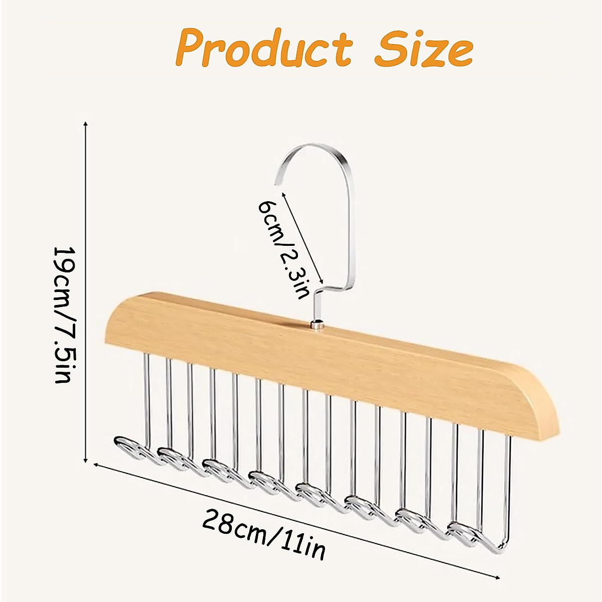 Anti Slip Multi Hook Coat Racks 4 Pack 360 Degree Space Saving Hangers with 8 Hooks, Multifunctional Non-Slip Storage Hangers, Hanger with Multiple Hooks for Ties, Scarves, Socks